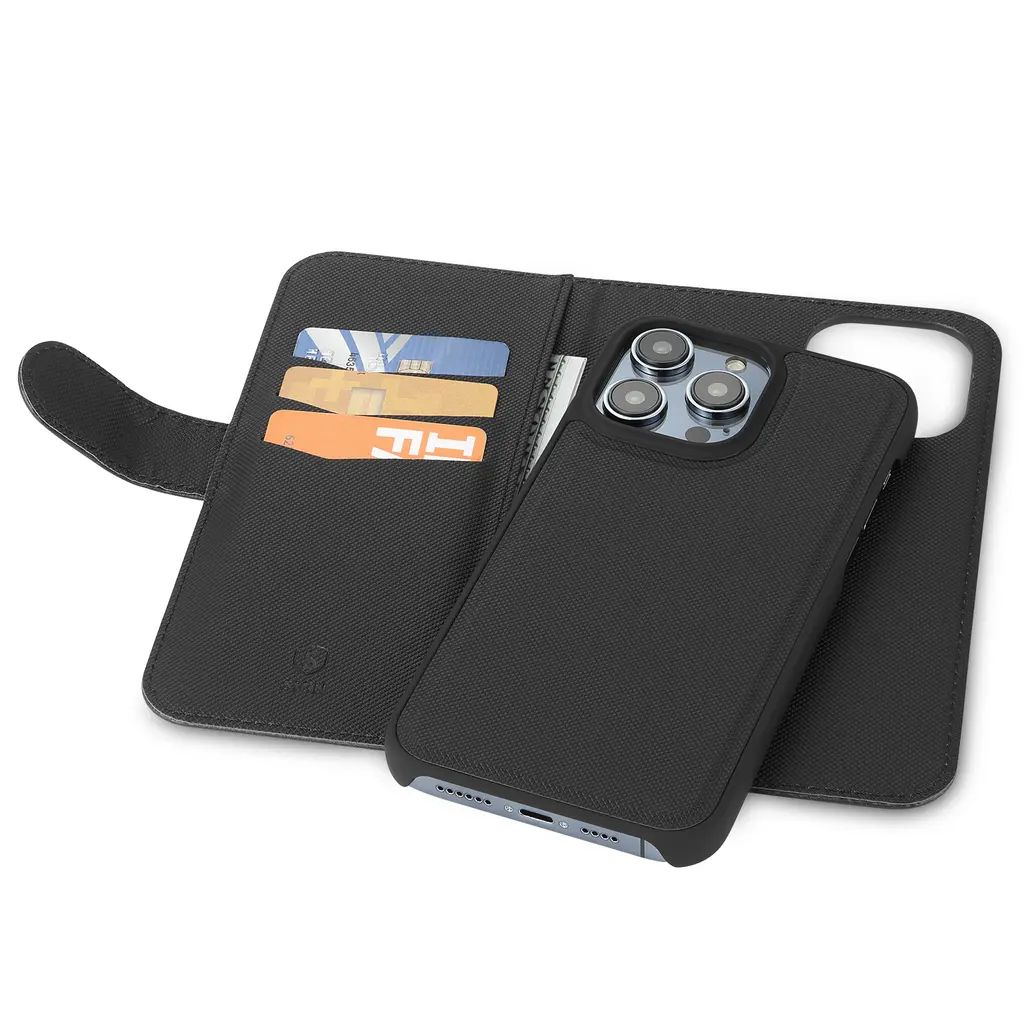 SiGN Wallet Cover 2-in-1 for iPhone 16e - Black | Spares.se